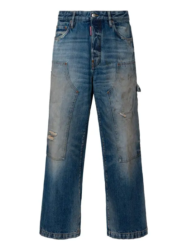 Dsquared2 Grease Monkey Carpenter Jeans - Blue