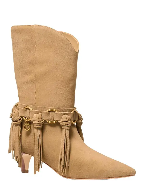 Michael Kors Daniela Suede Fringe Boot - Brown