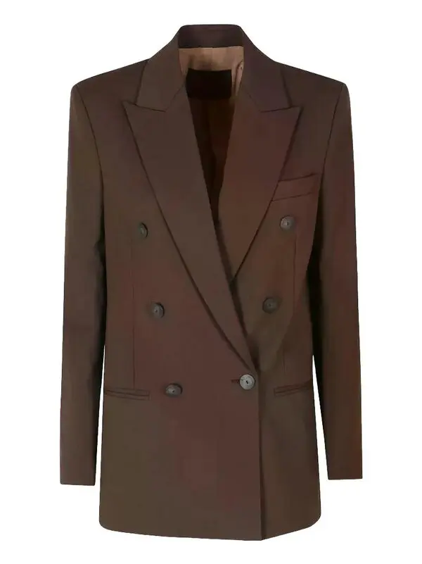 DONDUP Double-breasted Peak-lapel Blazer - Brown