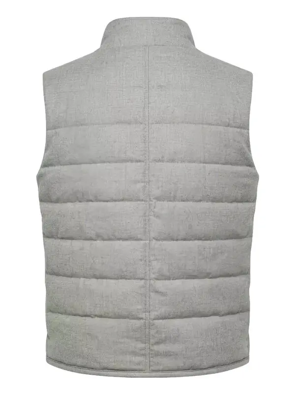 TOMBOLINI Zip-up Quilted Gilet - Grey