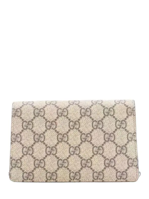 Gucci Dionysus Bag Gg Coated Canvas Super Mini Crossbody Bag - Brown