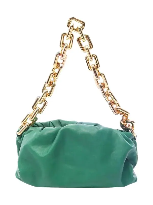 Bottega Veneta The Chain Pouch Shoulder Bag - Green