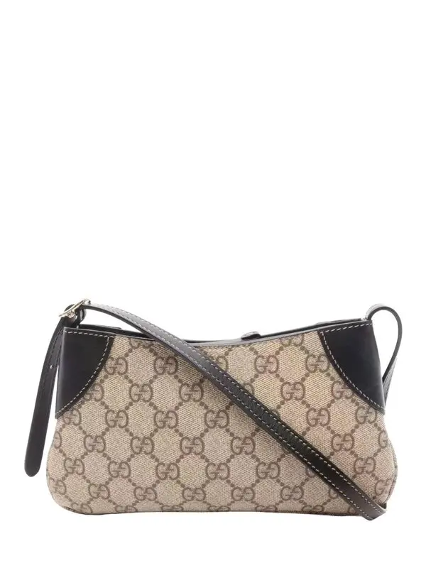 Gucci Small Gg Supreme Monogram Shoulder Bag - Neutrals