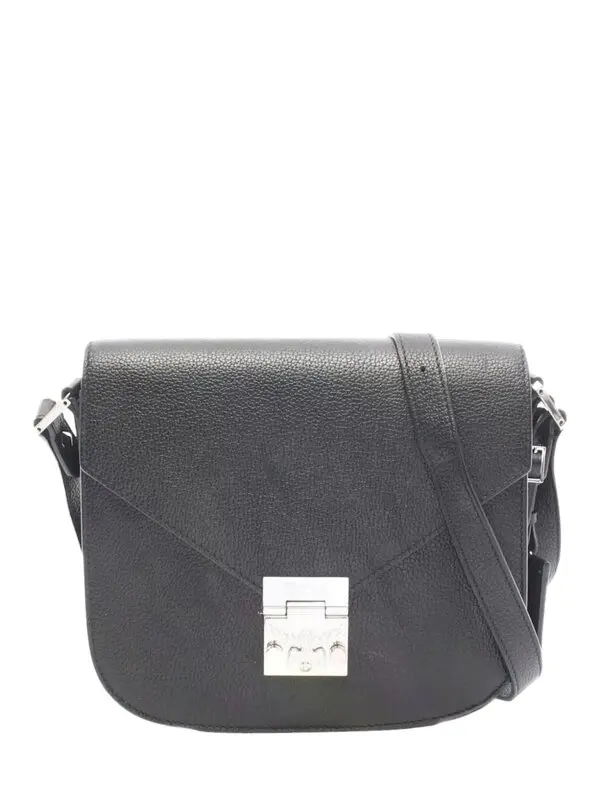 Mcm Patricia Leather Shoulder Bag - Black