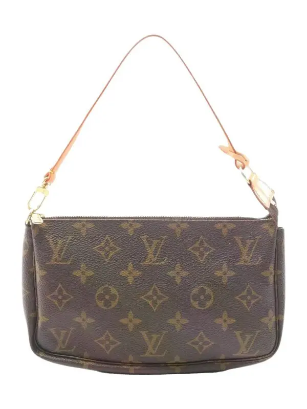 LOUIS VUITTON Monogram Pochette Accessoires Handbag - Brown