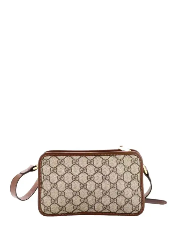 Gucci Gg Coated Canvas Mini Camera Bag - Brown