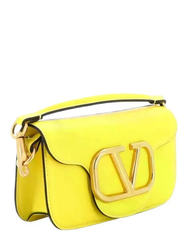Valentino Garavani Vlogo Loco Flap Small Shoulder Bag - Yellow