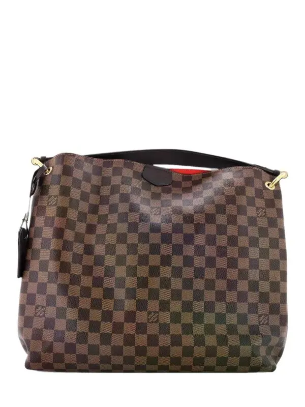 LOUIS VUITTON Damier Mm Hobo Bag - Brown