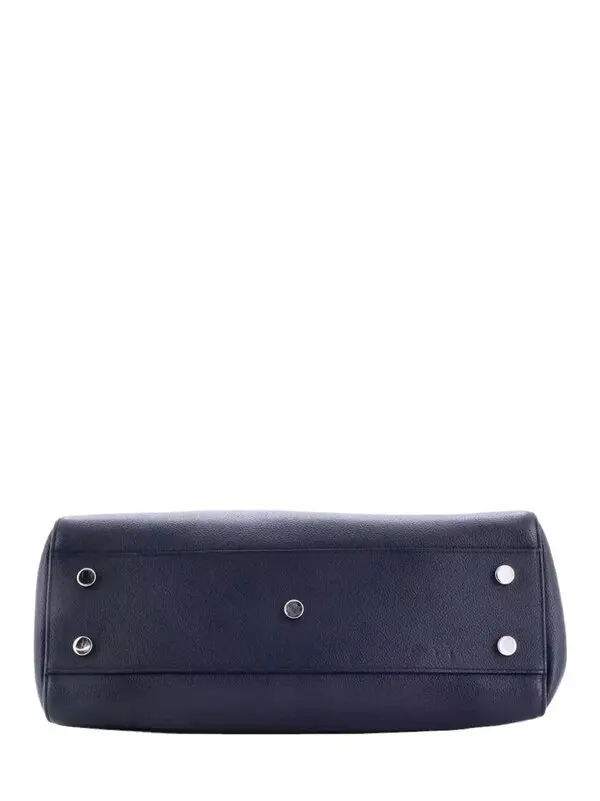 Saint Laurent Rive Gauche Leather Medium Tote Bag - Blue