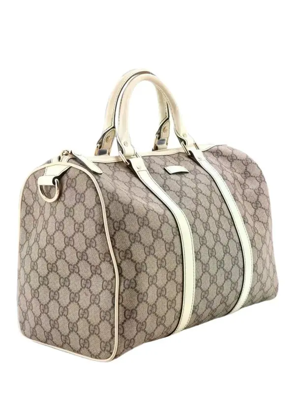 Gucci Joy Boston Bag Gg Coated Canvas Medium Satchel - Neutrals