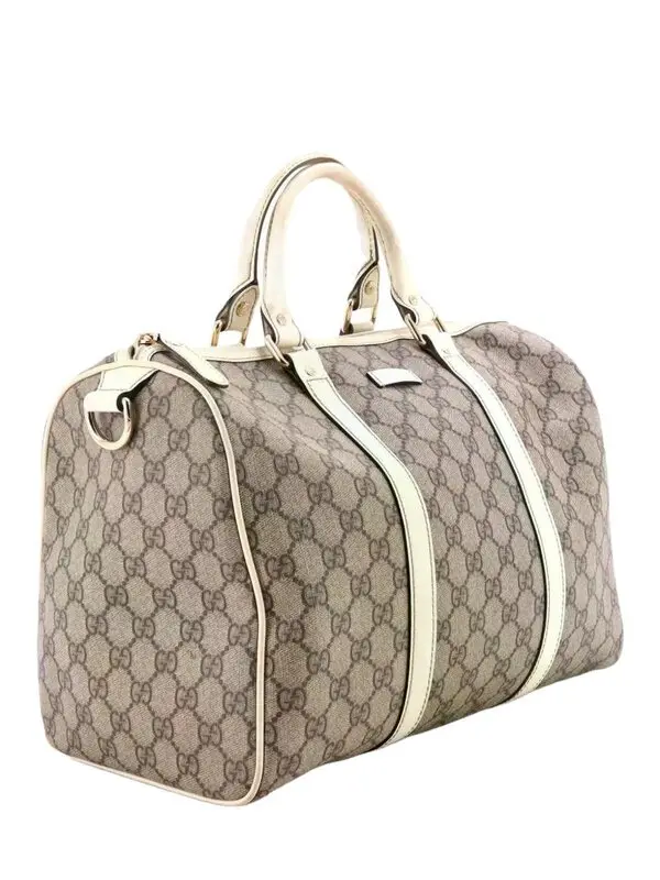 Gucci Gg Coated Canvas Medium Satchel - Neutrals