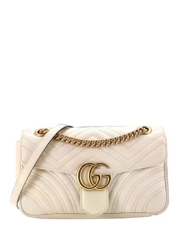 Gucci Gg Marmont Matelassé Leather Small Crossbody Bag - Neutrals