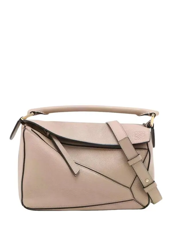 Loewe Small Calfskin Puzzle Satchel - Neutrals
