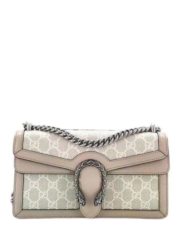 Gucci Dionysus Gg Coated Canvas Leather Small Shoulder Bag - Neutrals