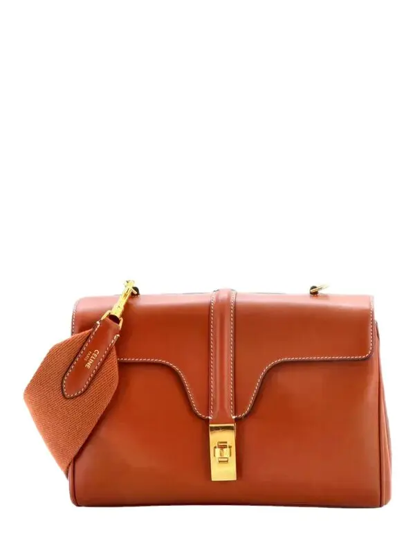 Celine Soft 16 Bag Smooth Calfskin Shoulder Bag - Brown