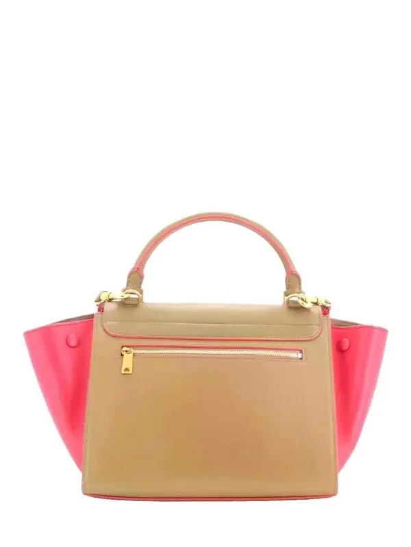 Celine Trapeze Bag Leather Small Satchel - Brown