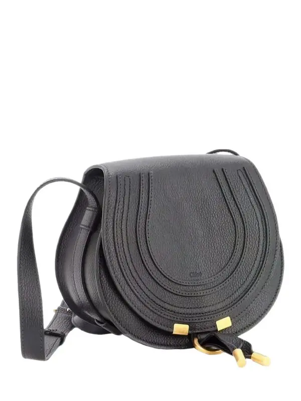 Chloé Marcie Leather Mini Crossbody Bag - Black