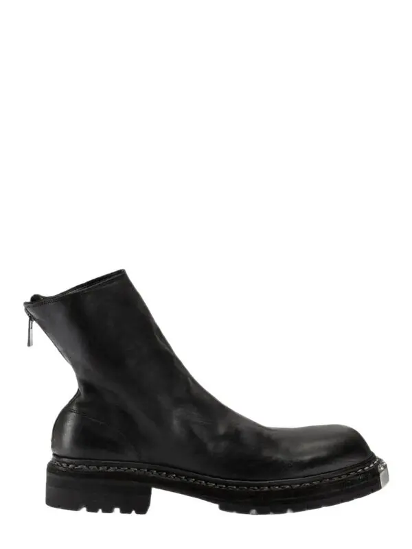 Guidi Big Daddy" Back-zip Boots - Black