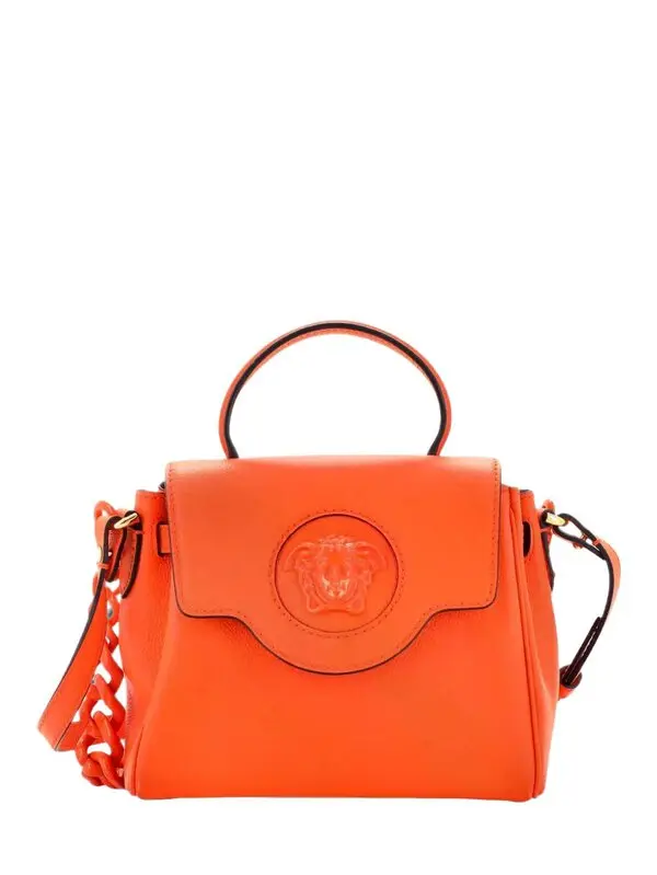 Versace La Medusa Top Handle Bag - Orange