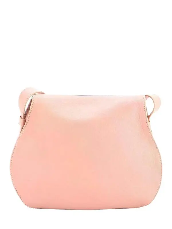 Chloé Marcie Leather Medium Crossbody Bag - Pink