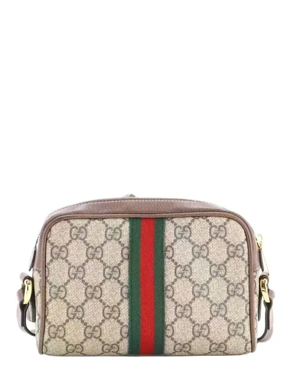 Gucci Ophidia Gg Coated Canvas Mini Shoulder Bag - Brown