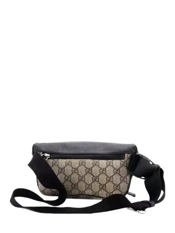 Gucci Gg Coated Canvas Medium Belt Bag - Black