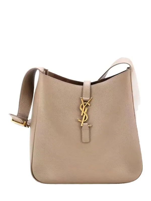 Saint Laurent Le 5 À 7 Supple Leather Small Hobo Bag - Brown