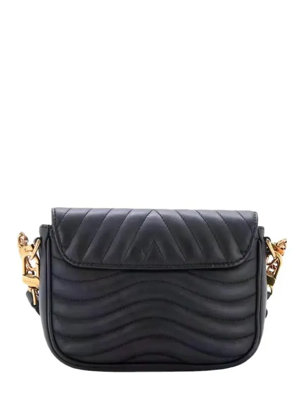 LOUIS VUITTON New Wave Multi Pochette Quilted Leather Crossbody Bag - Black