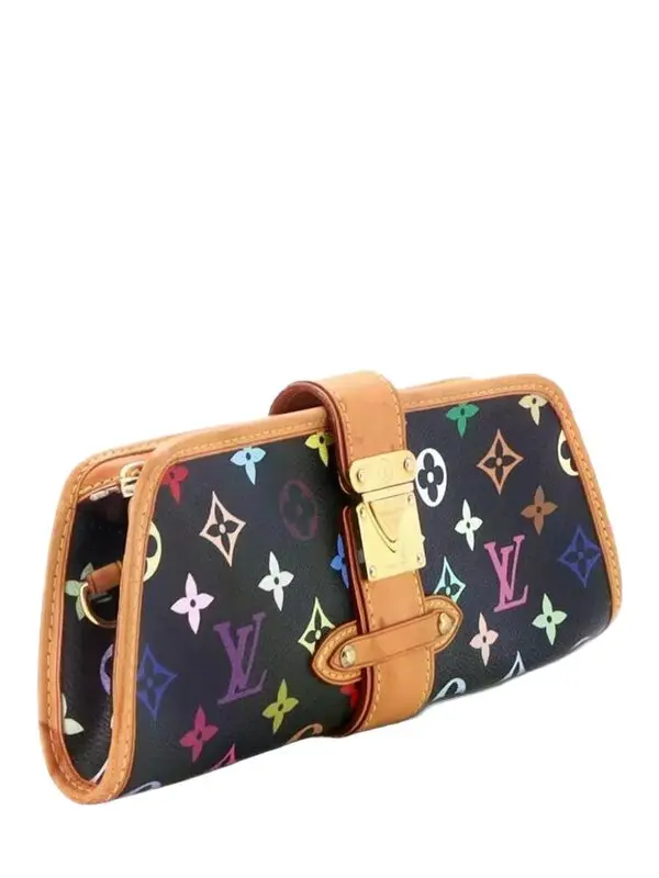 LOUIS VUITTON Shirley Handbag Monogram Multicolor Clutch Bag - Black