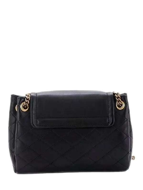 Saint Laurent Nolita Satchel Quilted Leather Mini Crossbody Bag - Black