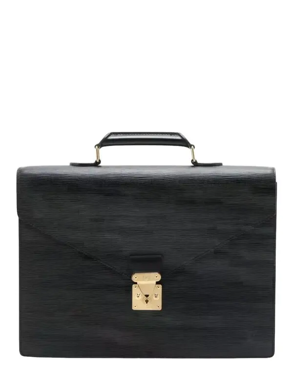 LOUIS VUITTON Epi Serviette Ambassador Business Bag - Brown