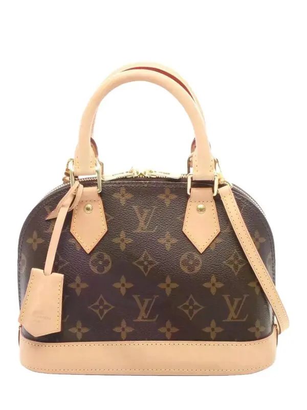 LOUIS VUITTON Monogram Canvas Bb Alma Handbag - Brown