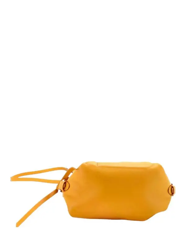 Fendi Ff Cube Bag Nappa Leather Mini Crossbody Bag - Yellow