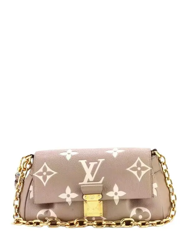 LOUIS VUITTON Favorite Nm Monogram Empreinte Giant Shoulder Bag - Neutrals