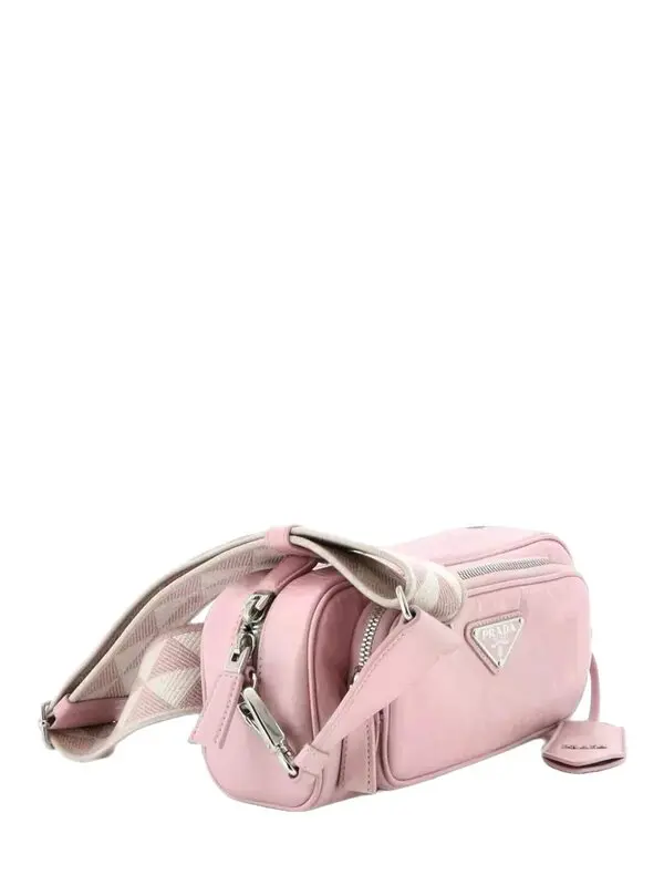 Prada Multipocket Nappa Antique Shoulder Bag - Pink