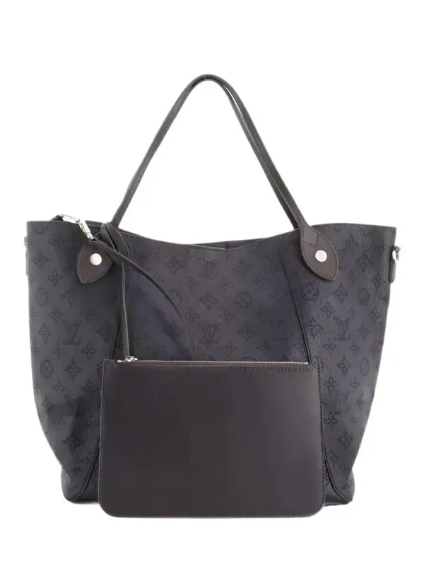 LOUIS VUITTON Mahina Leather Shoulder Bag - Black