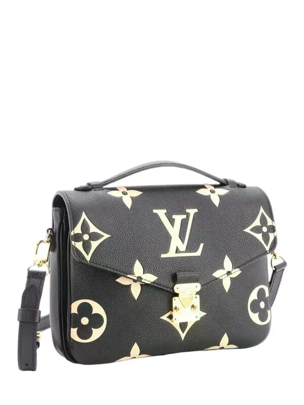 LOUIS VUITTON Pochette Métis Monogram Empreinte Giant Crossbody Bag - Black