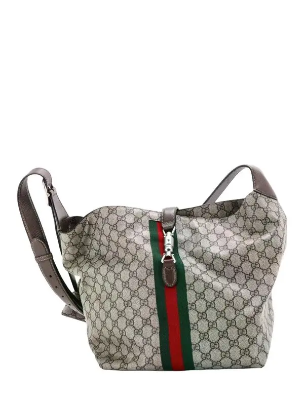 Gucci Jackie 1961 Soft Gg Coated Canvas Small Shoulder Bag - Brown