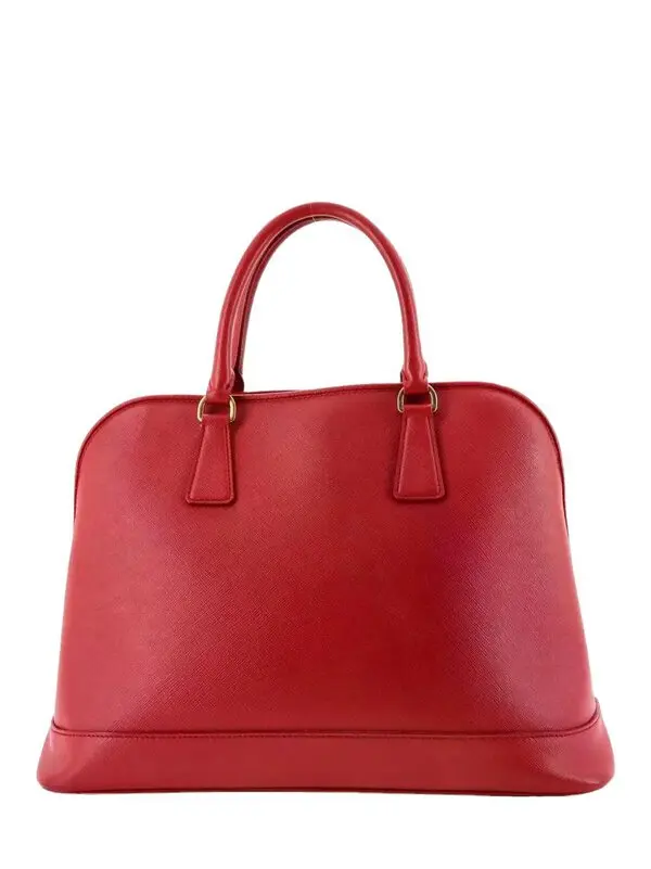 Prada Open Promenade Saffiano Leather Tote Bag - Red