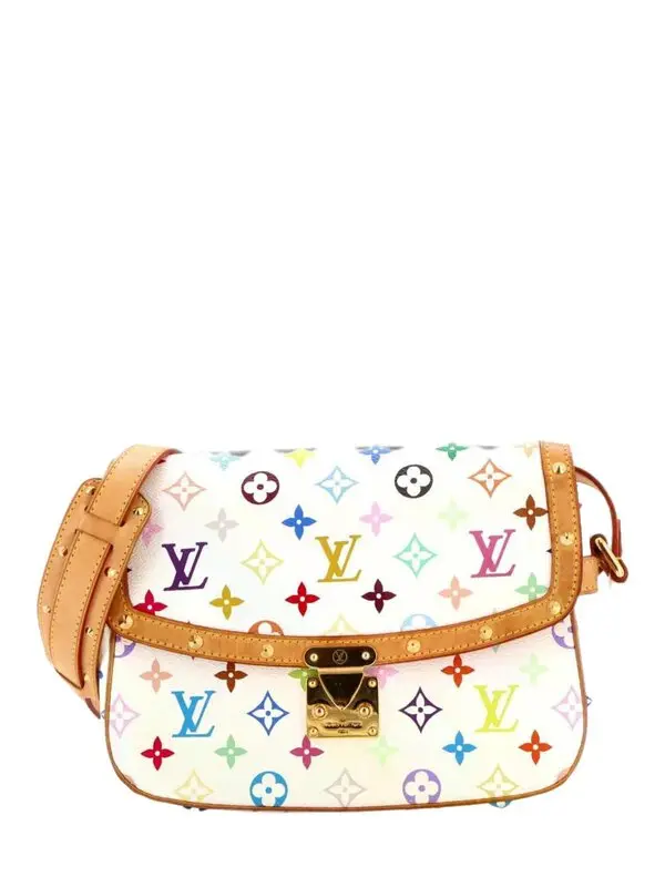 LOUIS VUITTON Monogram Multicolor Sologne Crossbody Bag - White