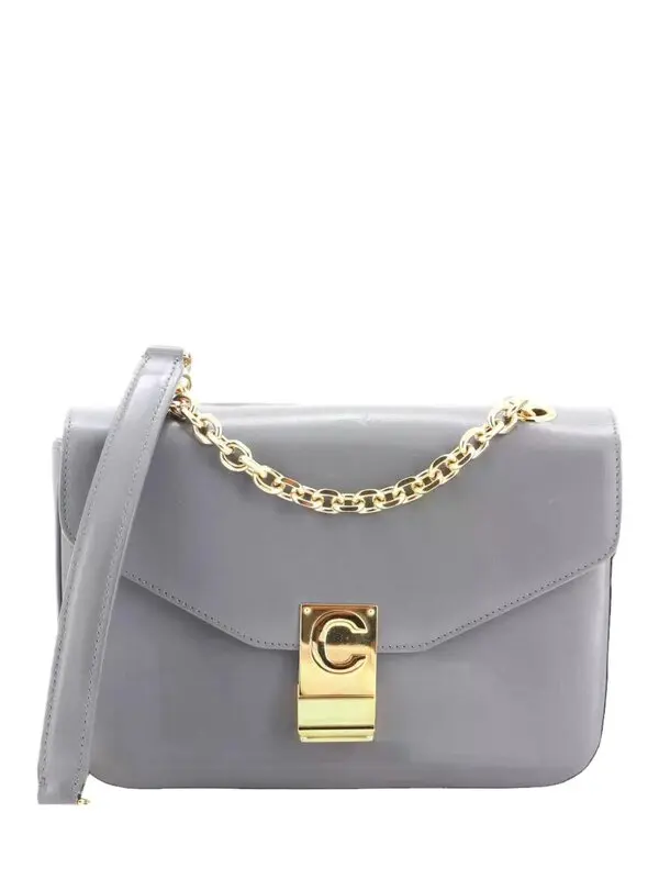 Celine Medium Crossbody Bag In Leather - Grey