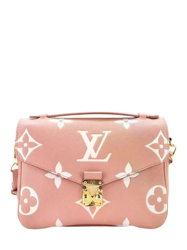LOUIS VUITTON Pochette Metis Monogram Empreinte Giant Crossbody Bag - Pink