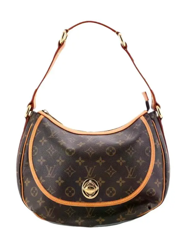 LOUIS VUITTON Monogram Canvas Shoulder Bag - Brown