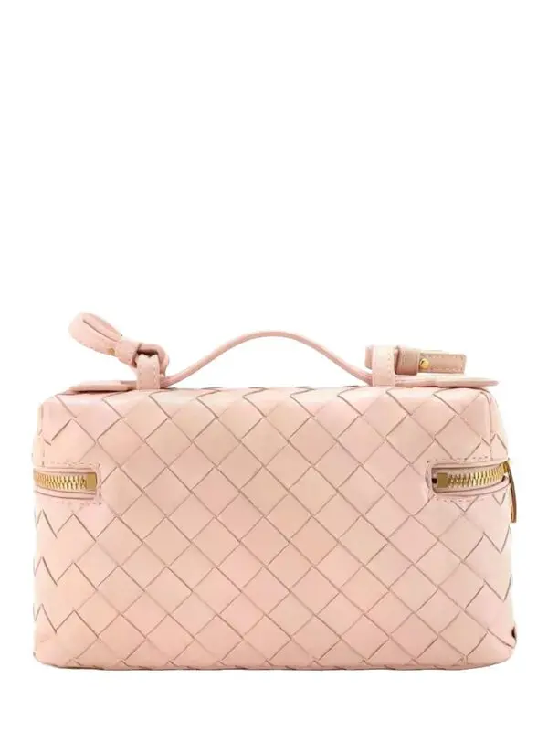 Bottega Veneta Bang Bang Vanity Case Intrecciato Leather Crossbody Bag - Pink