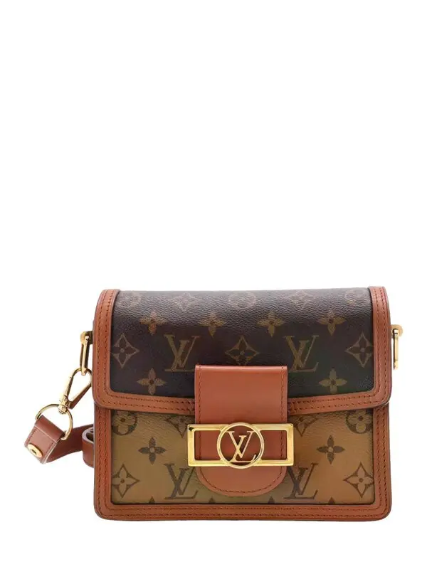 LOUIS VUITTON Dauphine Mini Shoulder Bag Reverse Monogram Canvas - Brown