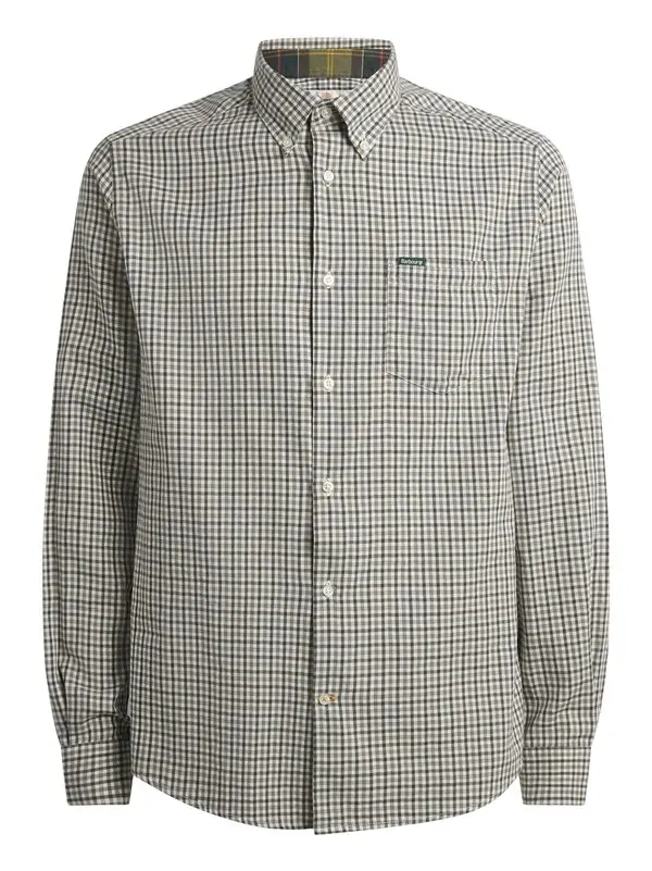 Barbour Gingham Padshaw Shirt - Green