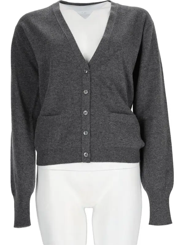 MAISON MARGIELA Virgin Wool Cardigan - Grey