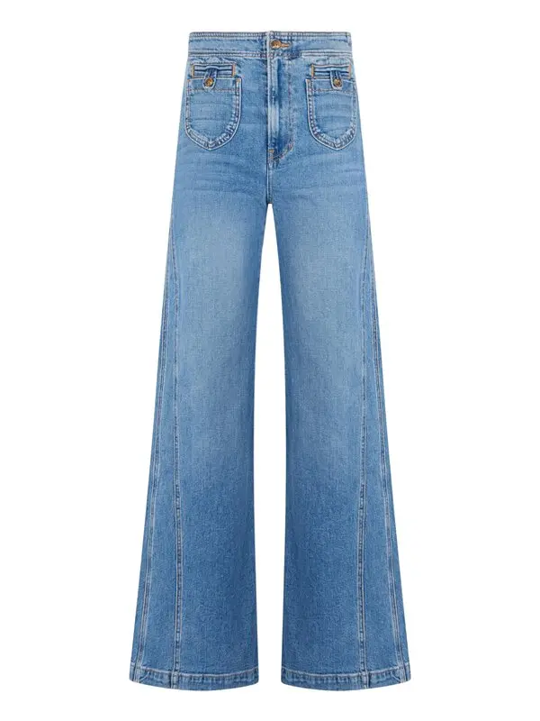 Veronica Beard High-waist Flared Jeans - Denim