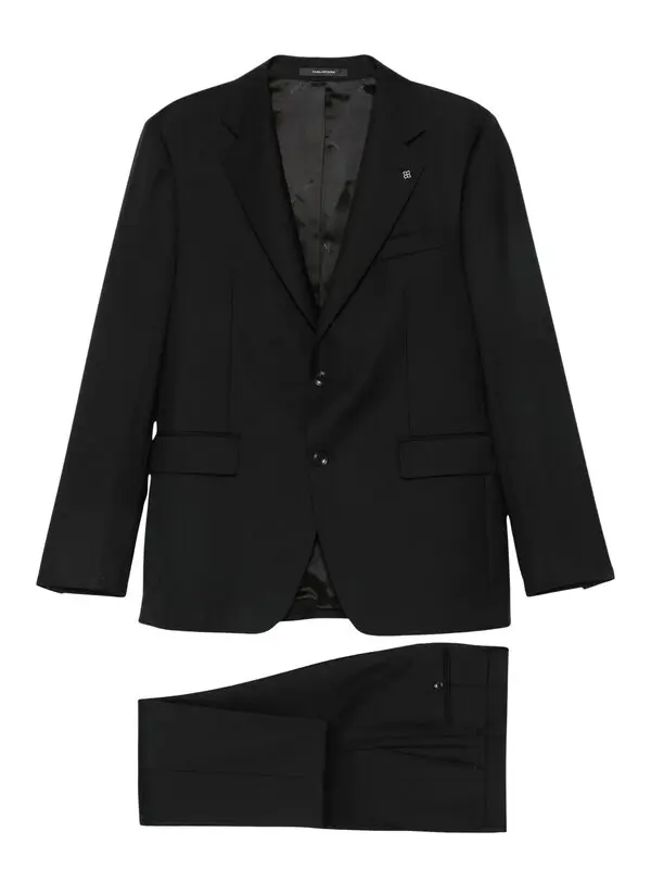 Tagliatore Virgin Wool Suit Trousers - Black