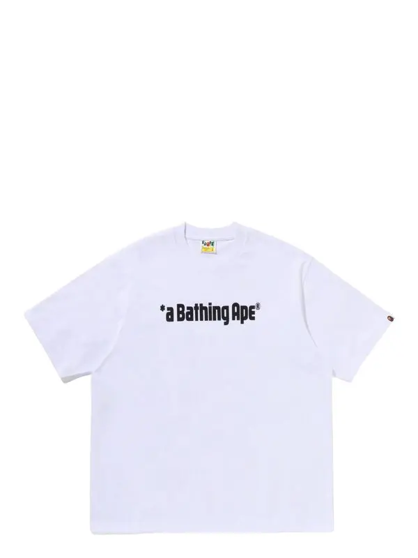 A BATHING APE Logo Relaxed Fit T-shirt - White